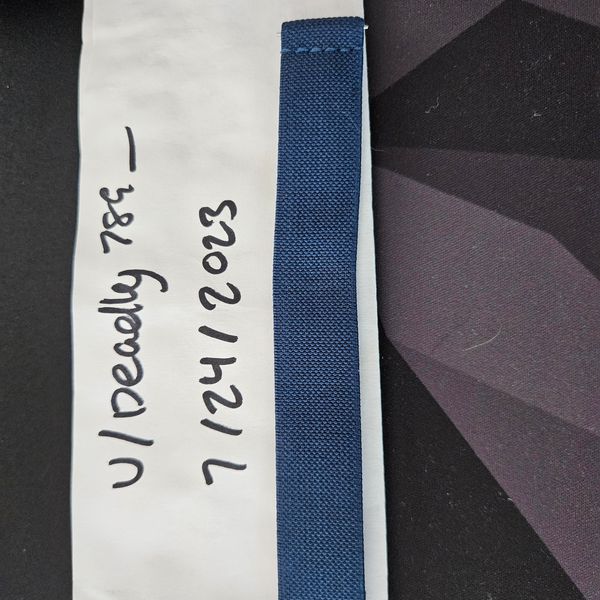 [WTS] delugs elastic loop strap navy 18mm/140mm $22 shipped | WatchCharts