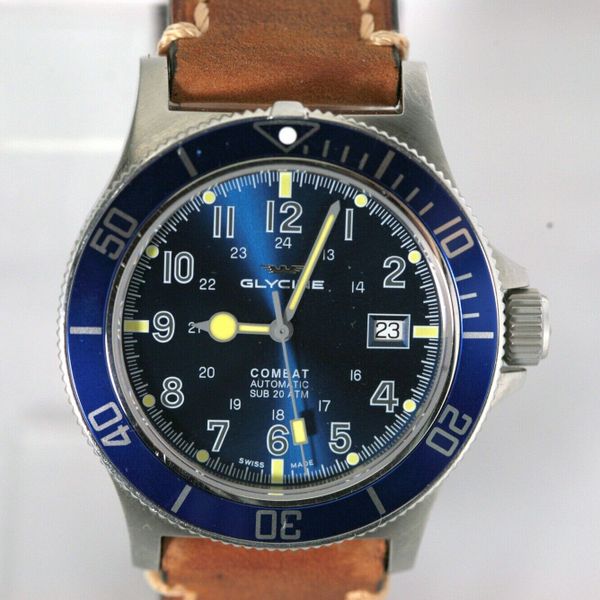 Glycine Combat Sub Automatic Blue Dial Men's Watch GL0077 | WatchCharts