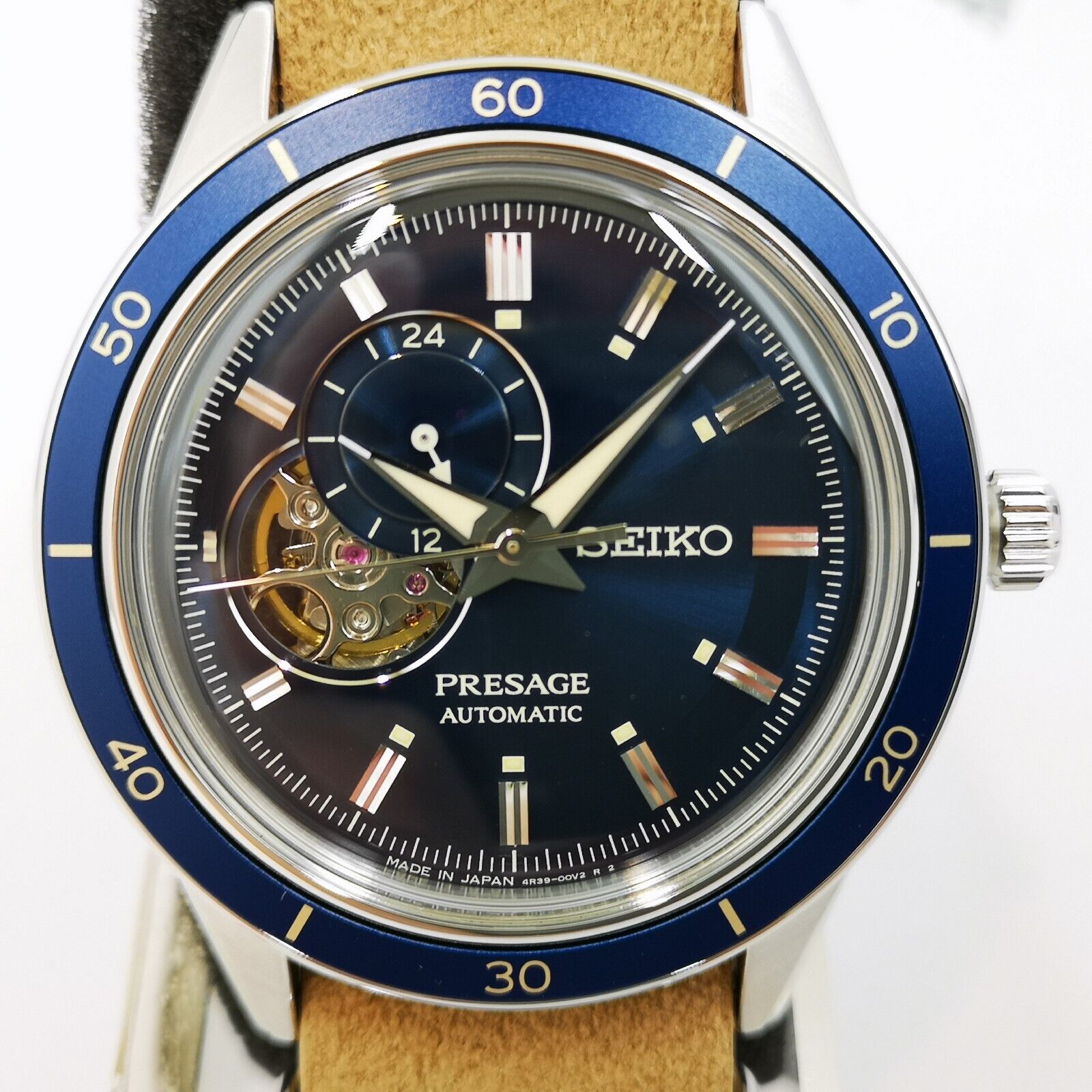 SEIKO PRESAGE BASIC SARY213 Blue Automatic Mechanical Men's Watch New ...
