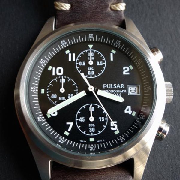 *SOLD* PULSAR MILITARY CHRONOGRAPH (V657-X063 RAF STYLE) | WatchCharts
