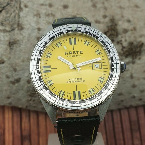 HASTE 3 time sealed 300m WR automatic watch ETA 2783 - never used ...