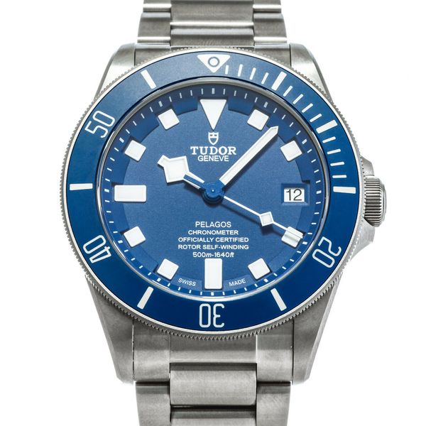 Tudor Titanium Pelagos Chronometer 42mm Automatic Dive Watch Blue ...