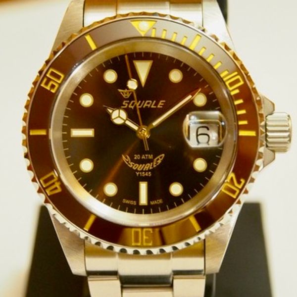 Squale 1545 Root Beer Ceramic Bezel - $395 | WatchCharts