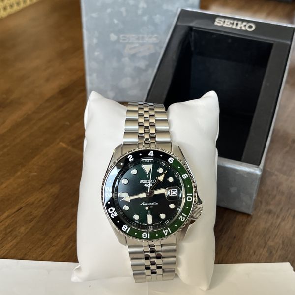 SEIKO 5 SKX SPORT Automatic Green GMT Stainless Men's Watch - SSK035 ...