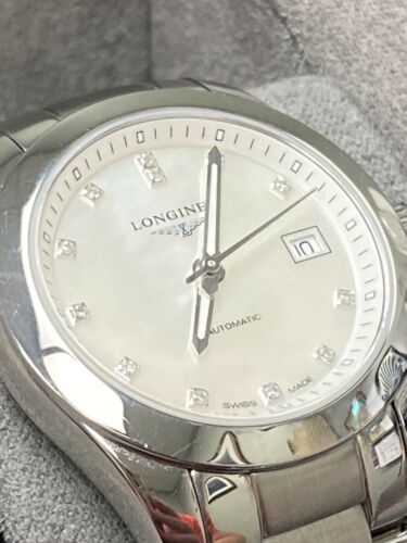 Longines Conquest Classic Automatic MOP Dial Ladies Watch L22854876 ...