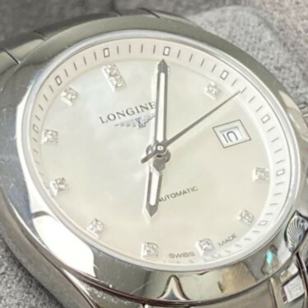 Longines Conquest Classic Automatic MOP Dial Ladies Watch L22854876 ...