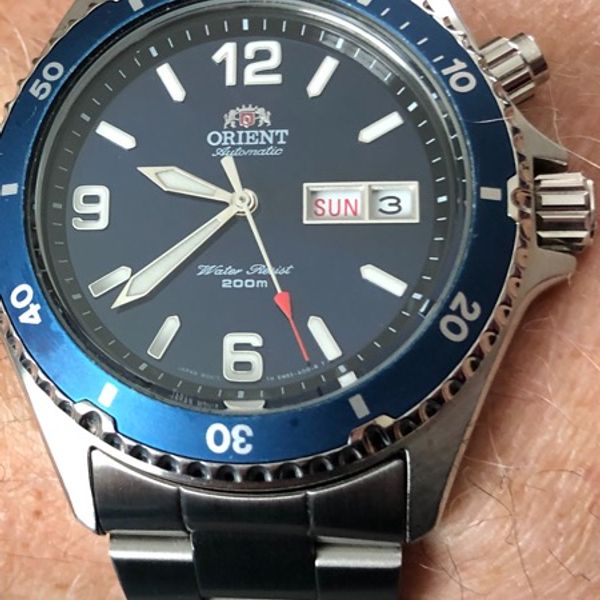 FS: Orient Mako I Blue Dial Bracelet Accurate Extra Straps $80 ...