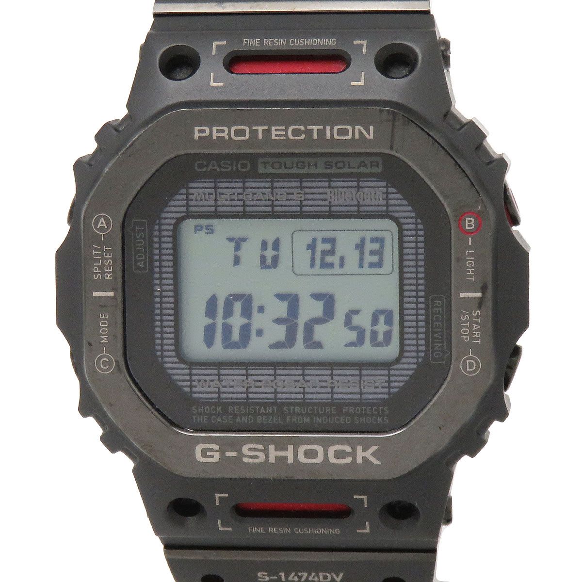 Casio G-SHOCK Full Metal Square Men's GMW-B5000TVA-1JR Solar Quartz G ...