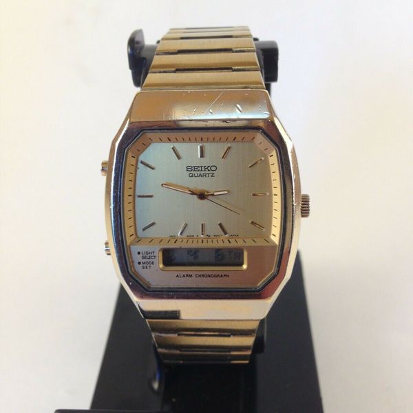 Superb Seiko Analog-Digital Chronograph. Top of the Line Tech of the ...