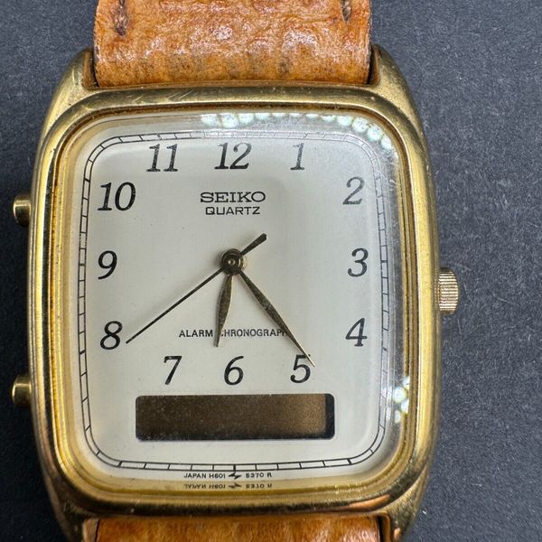 Seiko H601-5430 Watch Alarm Chronograph Japan Digital-Analog Quartz ...