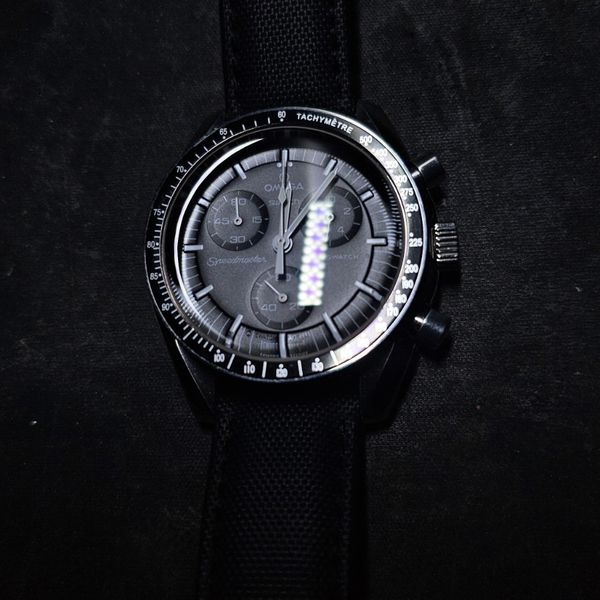 OMEGA x Swatch MoonSwatch mission To The Moon Mod Watch Full Metal ...