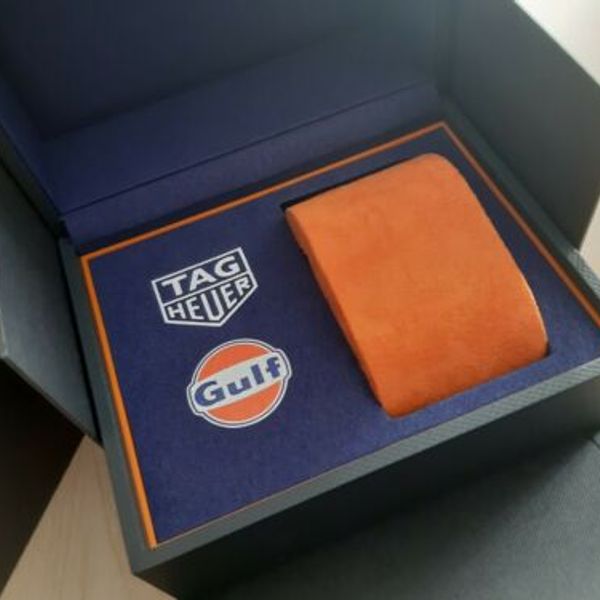 Tag Heuer Uhrenbox Box Kasten Etui Monaco Gulf Edition selten unbenutzt ...