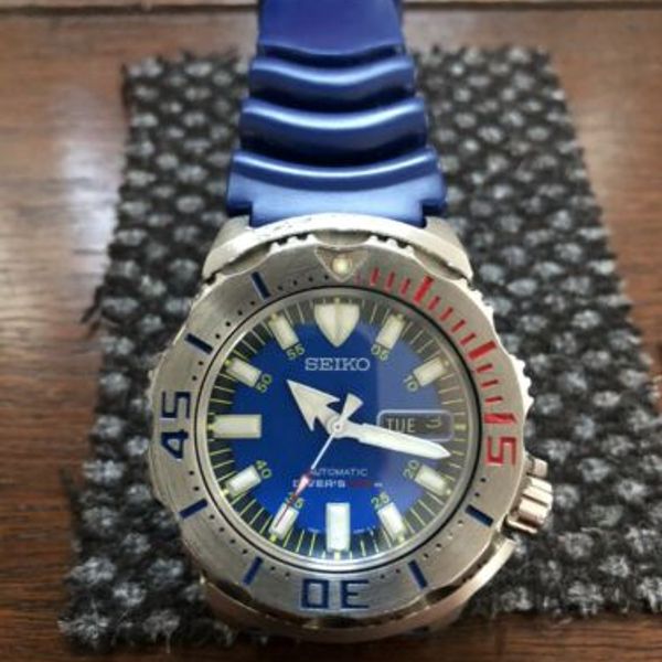 Seiko Original 1st Gen Blue Monster Divers Watch SKZ213. | WatchCharts ...
