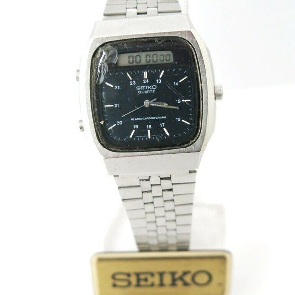 SEIKO H 556-5030 Watch Analog -Digital Alarm Chronograph Japan Mov' Men ...