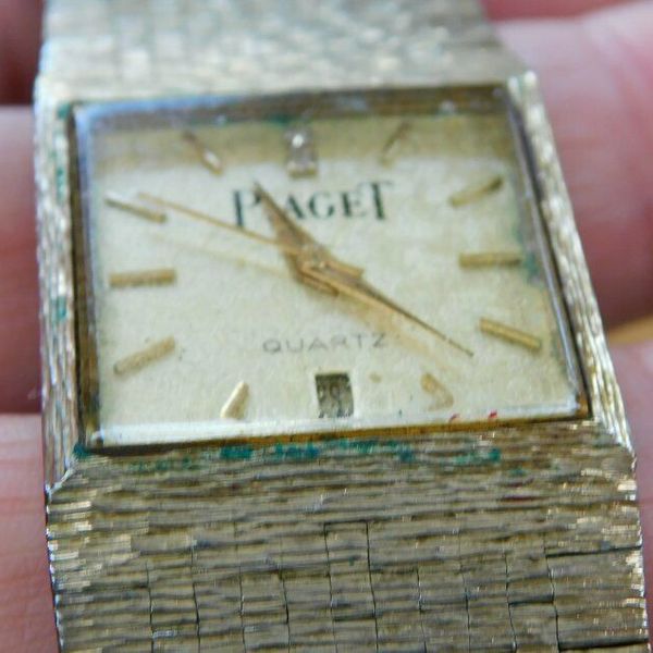 Vintage PIAGET Quartz 18K Gold Electroplated Swiss 566 Watch~with 2 ...