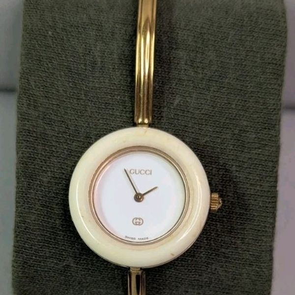 Vintage Gucci 11/12 Change Bezel Women's Swiss Quartz Watch, Needs ...