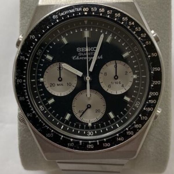 Vintage 1983 Seiko 7A28-703B Reverse Panda Chronograph Quartz Men's ...
