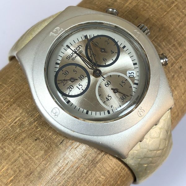 Swatch Irony Aluminium Womens Chronograph AG 2004 Quartz Watch ...