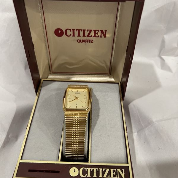 Citizen Quartz Gold Tone Watch with Original Box -New Battery, Fully ...