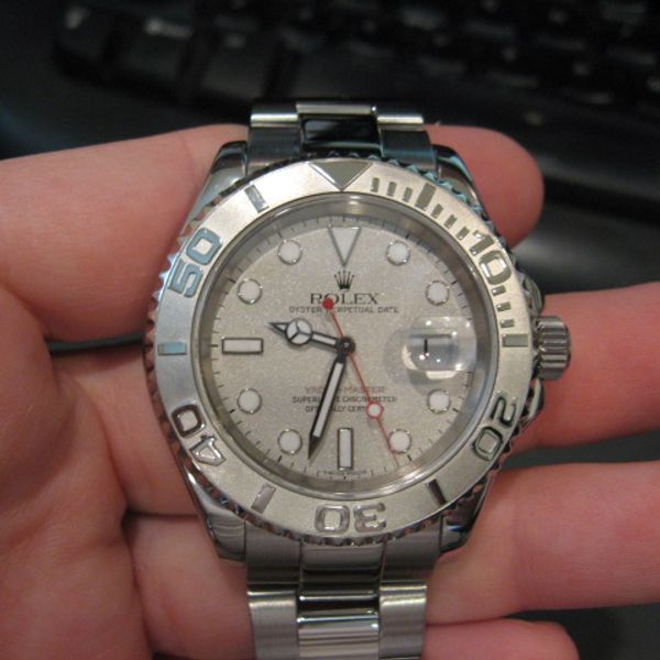 FS: ROLEX steel/Platinum Yacht-Master FULL SIZE 16622 | WatchCharts ...