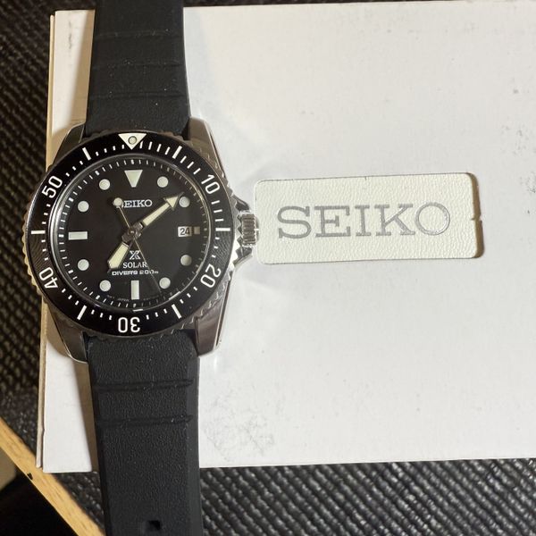 WTS - Seiko SNE573 solar dive watch black dial like new | WatchCharts ...