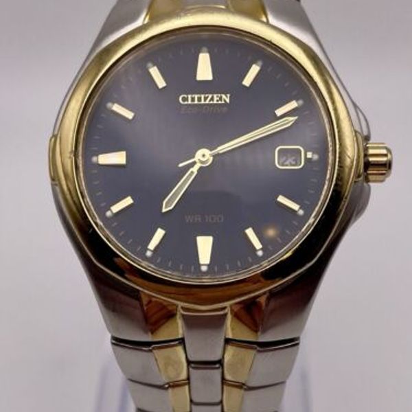 Citizen Eco-Drive Menâ s Two-Tone Watch WR E110-K15699 CKW New ...