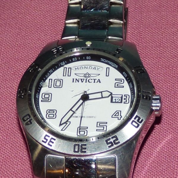 Invicta tritnite night glow Men's watch 5249W swiss stainless ...