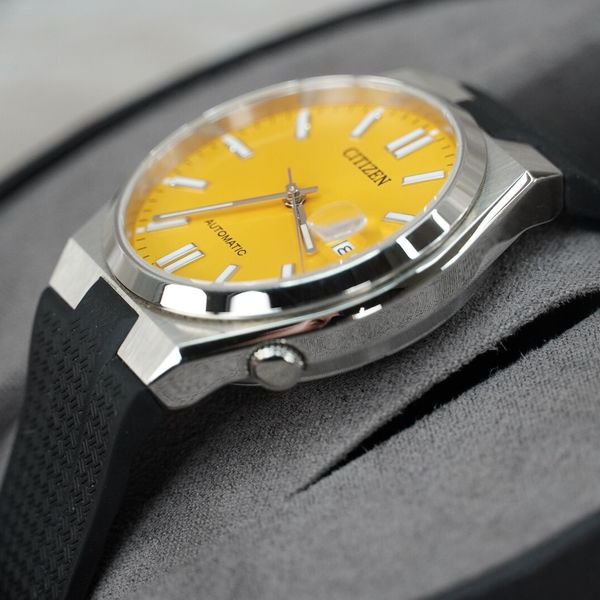 Citizen Tsuyosa Automatic Men's Yellow Dial Watch BLACK BAND ...