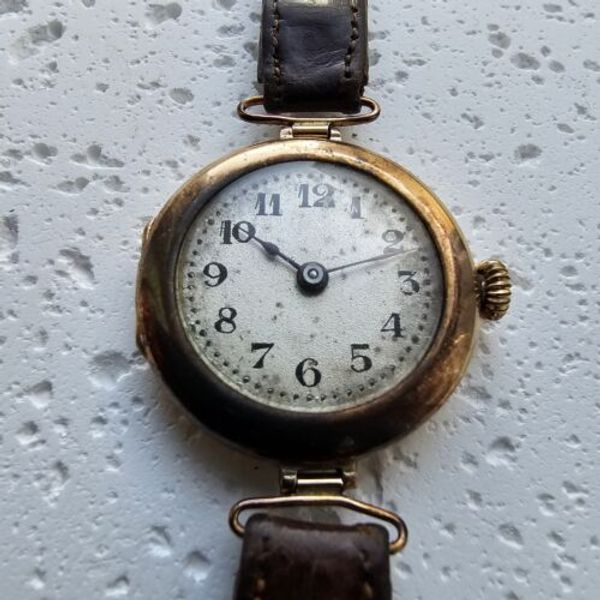 Vintage 9k Solid Gold Rolex Hand-Winding Ladies Wristwatch ...