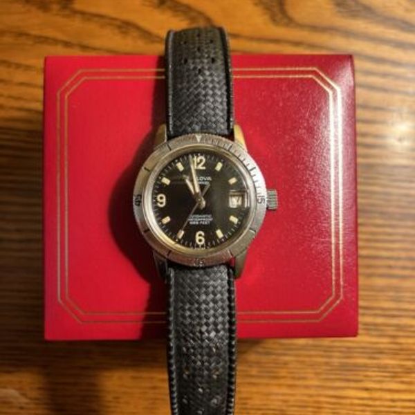 Rare Bulova Devil Diver 666 Fat Lume, Amazing Patina Snorkel Dive Watch ...