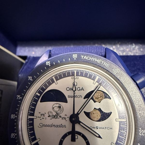 Swatch x Omega Snoopy MoonSwatch Moonshine Gold Hunterâ s 100% ...