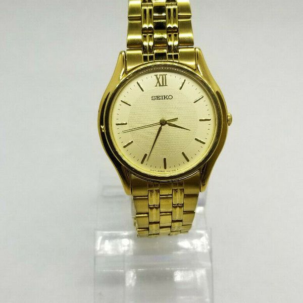 Vintage Seiko V701-7A29 Men’s Watch, Gold Tone RUNNING | WatchCharts Marketplace