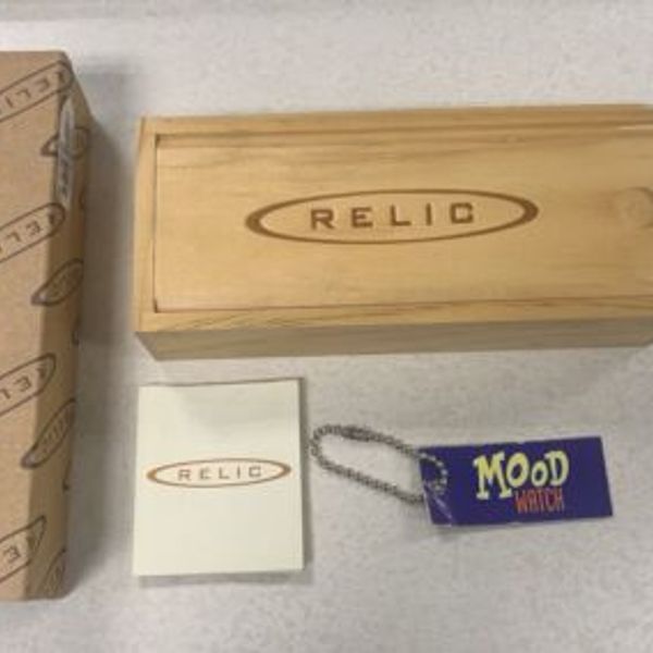 Vintage Fossil Mood Watch Limited Edition Wood Box New Battery ...