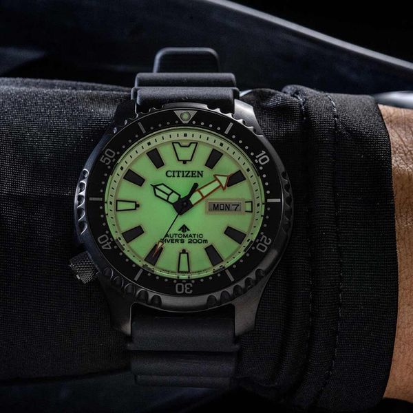 Citizen lefty Ã 44mm PROMASTER MARINE Luminous dial scuba tank 200m ...