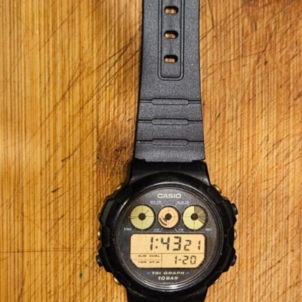 Casio TGW-10 DGW-10 Tri Graph Watch Vintage Japan JDM Module 827 ...