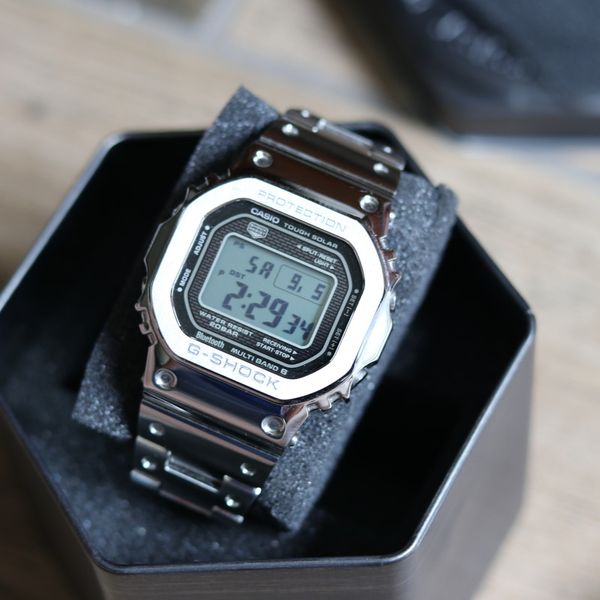FS: Casio G-Shock GMWB5000D-1 Full Metal on bracelet with added rubber ...