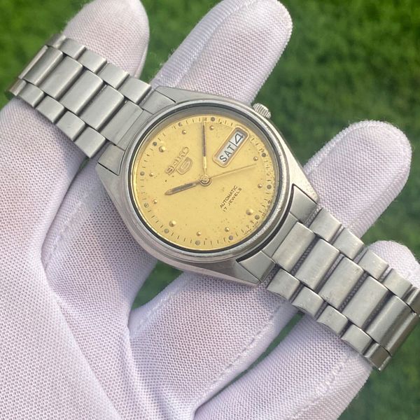 Vintage Seiko 5 Automatic 17Jewels Beautiful Dial Japan Made Men Watch 6309-6240 | WatchCharts ...