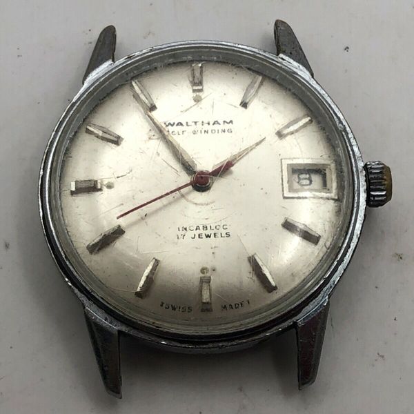 Vintage WALTHAM Self Winding Incabloc 17 Jewels Mens Watch Repair ...