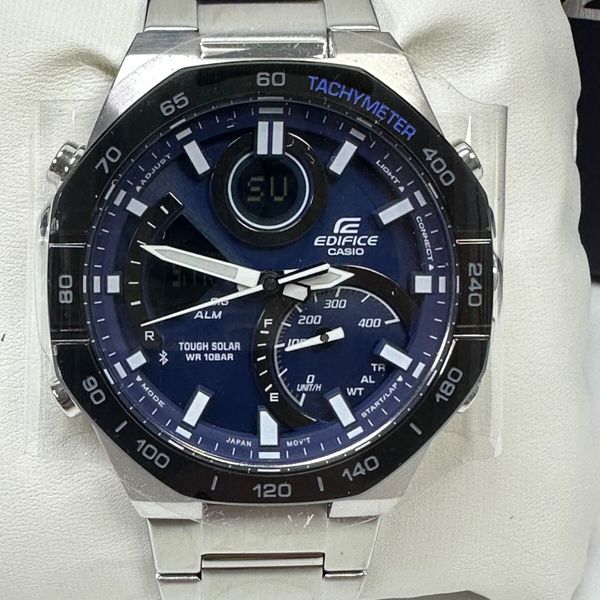 Casio Silver Mens Analogue-Digital Watch Edifice ECB-950DB-2AEF | WatchCharts Marketplace