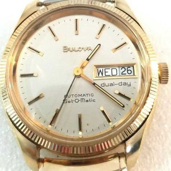 Bulova dual-day set-O-matic automatic men's watch. | WatchCharts ...