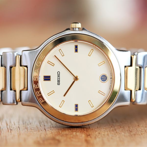 [WTS] SEIKO PRESAGE 9539-6000 - Creamy Dial, Blue Accents, Domed ...