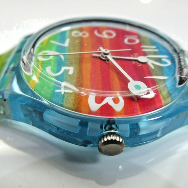 A Super 2004 Swatch Watch GS124 COLOUR THE SKY, New Battery, Mint ...