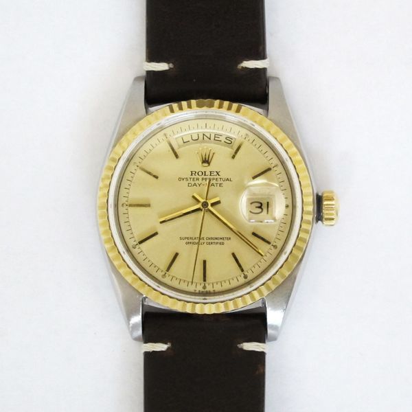 ROLEX VINTAGE OYSTER PERPETUAL DAY-DATE MOVEMENT DIAL HANDS S/S 18K ...