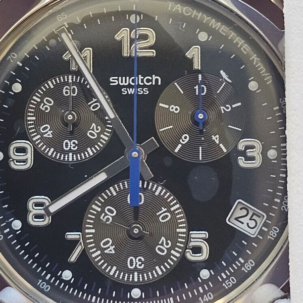 Swatch YVS451 New Irony Chrono Chronograph Secret Mission New Unworn ...