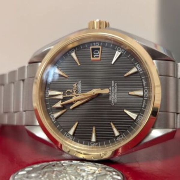 Omega Aqua Terra 38.5mm 18k Gold/Steel Automatic Watch (plus RIOS ...