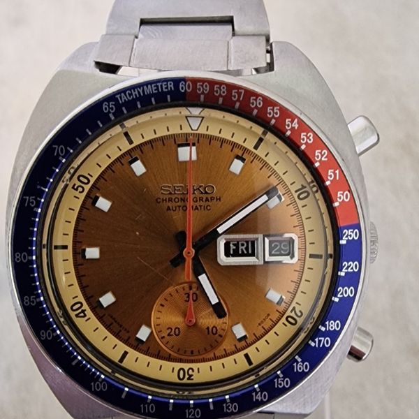 Seiko Pogue Pepsi 6139-6002 Vintage Automatic Chronograph Watch. June ...