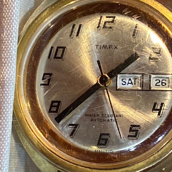 Vintage Timex Automatic Gold Plated with date Self wind. Works. AA ...
