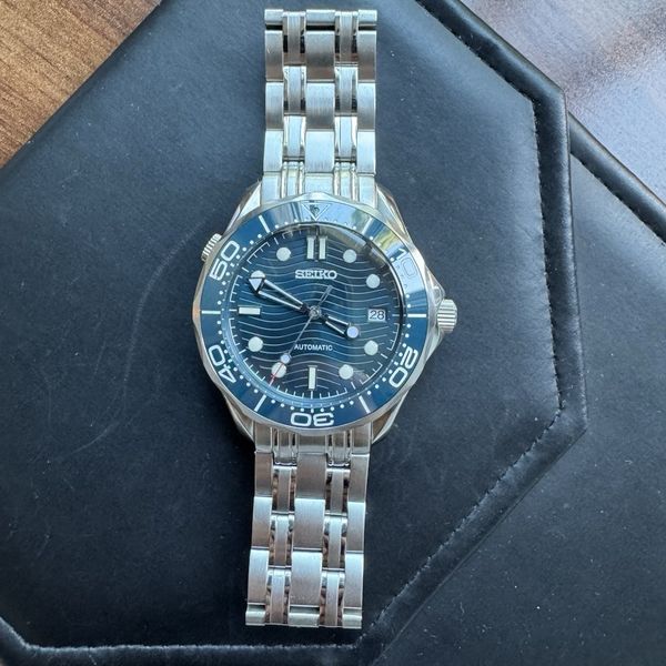 Seiko Seamaster Professional 300 SMP300 Automatic Diver Blue Mod Watch ...