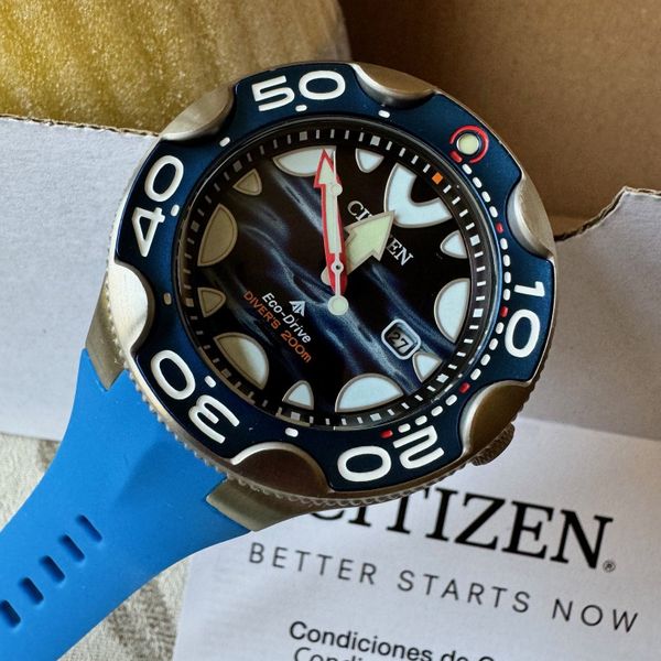FS: CITIZEN BN0238-02L Promaster Eco Drive Orca Ocean diver ...