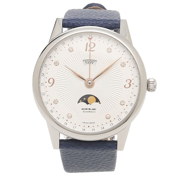 [In Stock Now] Montblanc Watch Ladies Boheme 36 Automatic Silver Blue ...